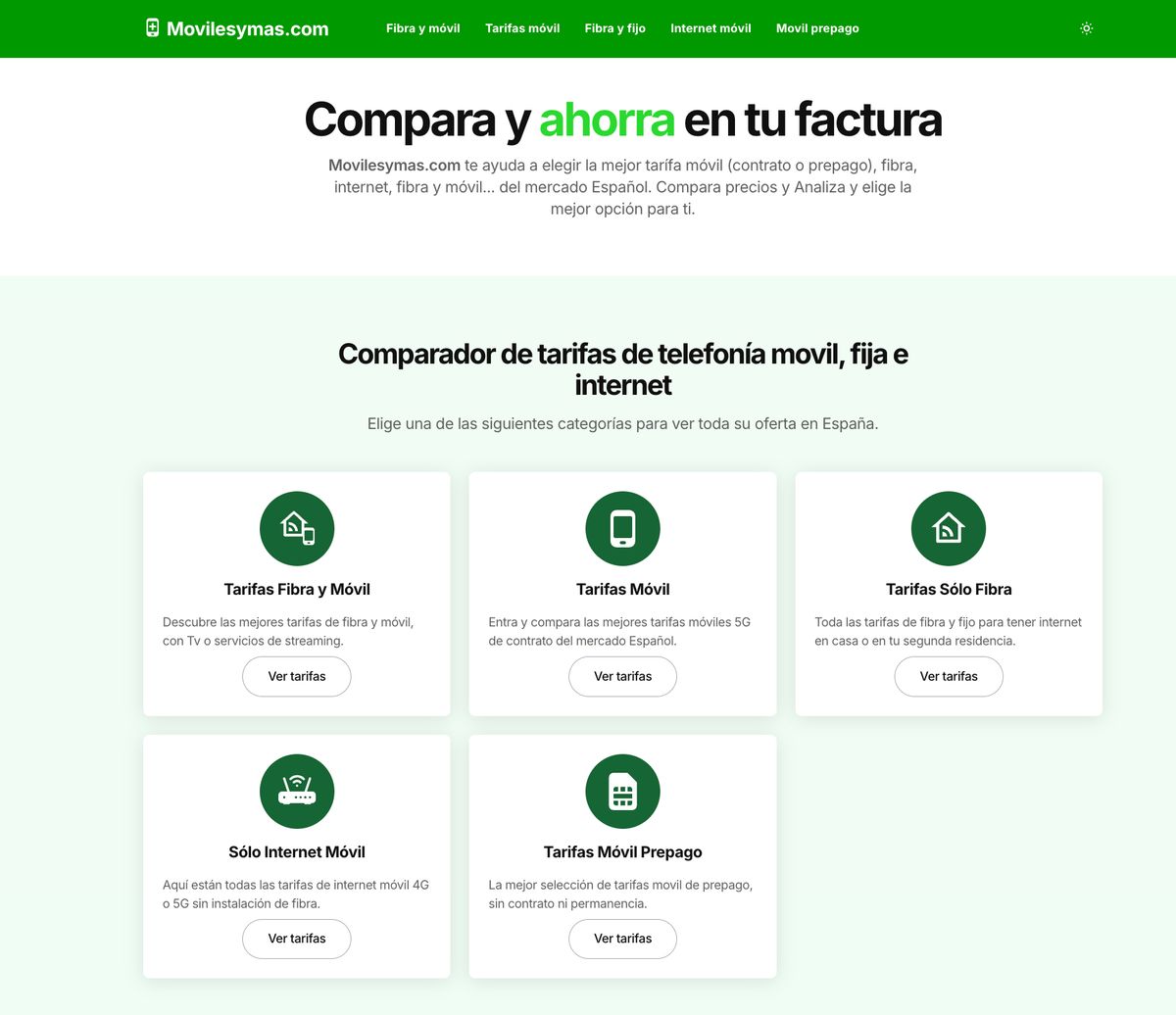 Tarifas movil prepago (Enero 2026) — Móviles y más